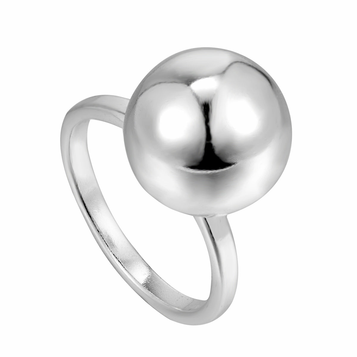 Sterling Silver Big Ball Ring