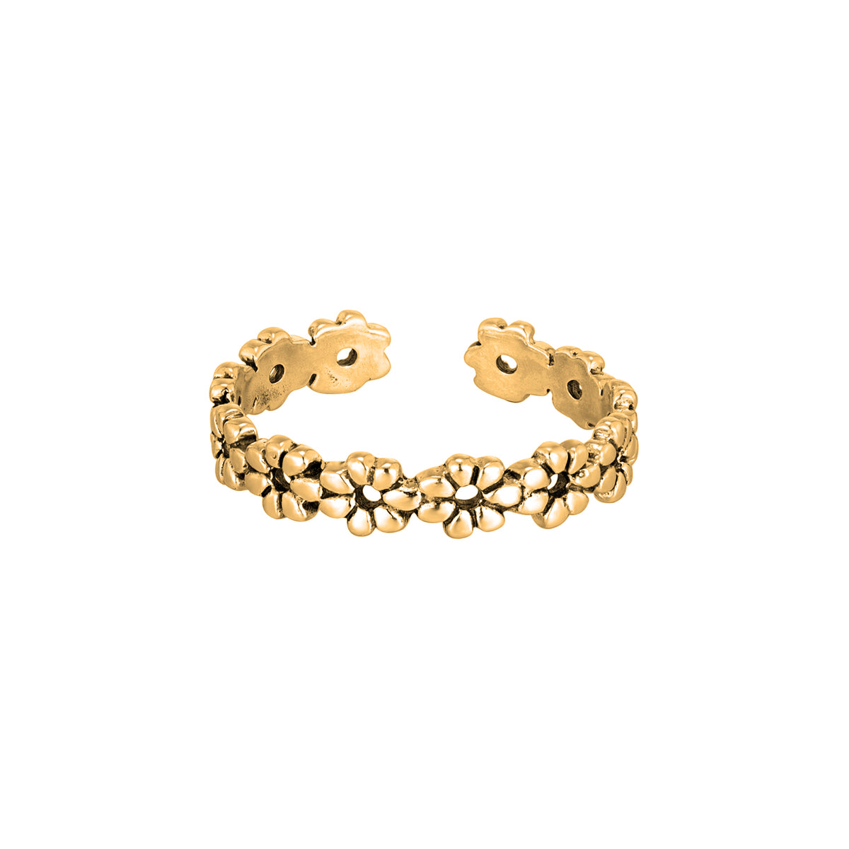 18ct Gold Vermeil Daisy Flower Toe Ring