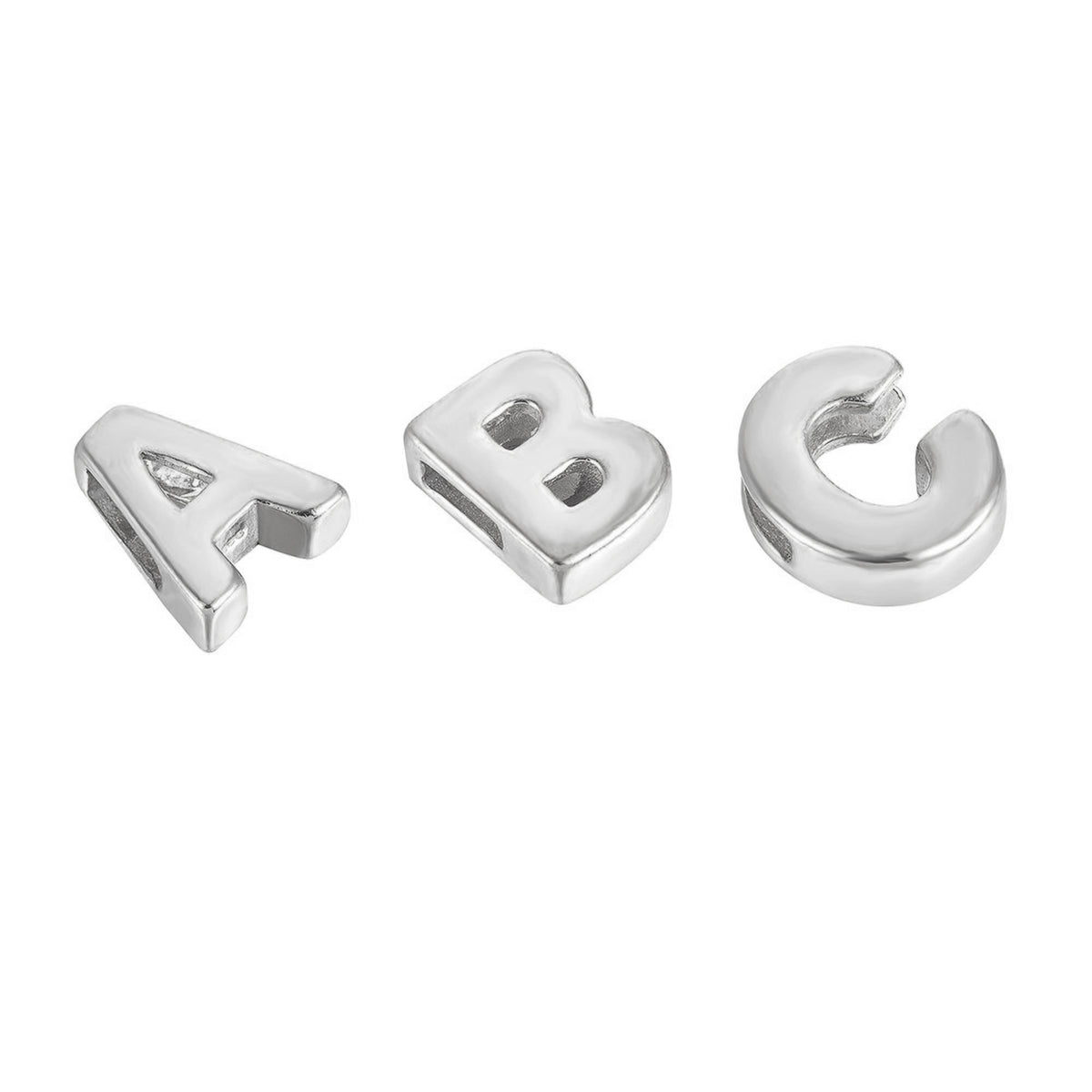 Sterling Silver Alphabet Letter Threader Charm