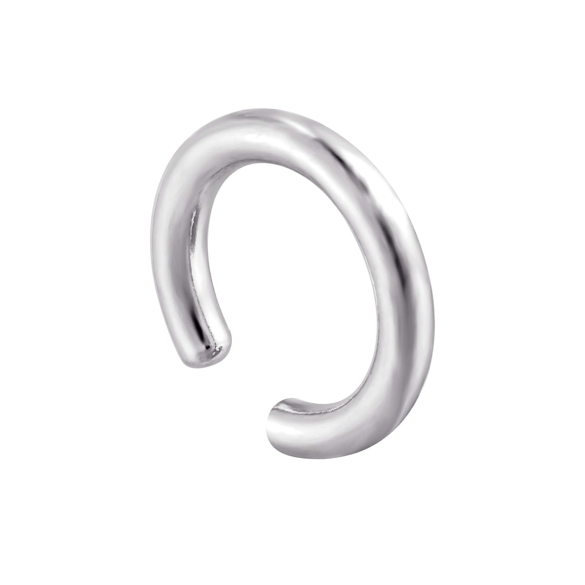 Sterling Silver Plain Cuff Earring