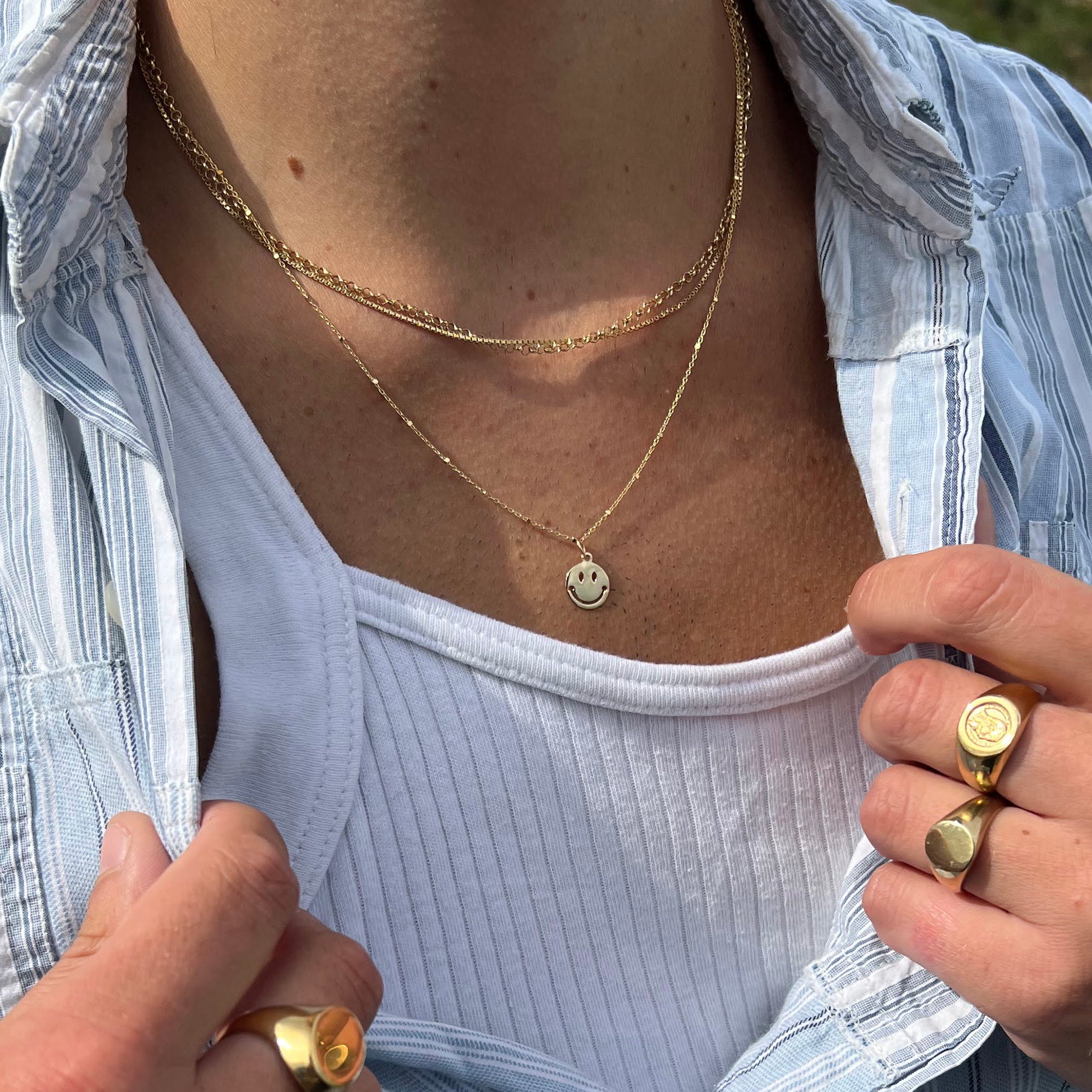 9ct Solid Gold Chains, Necklaces + Charms