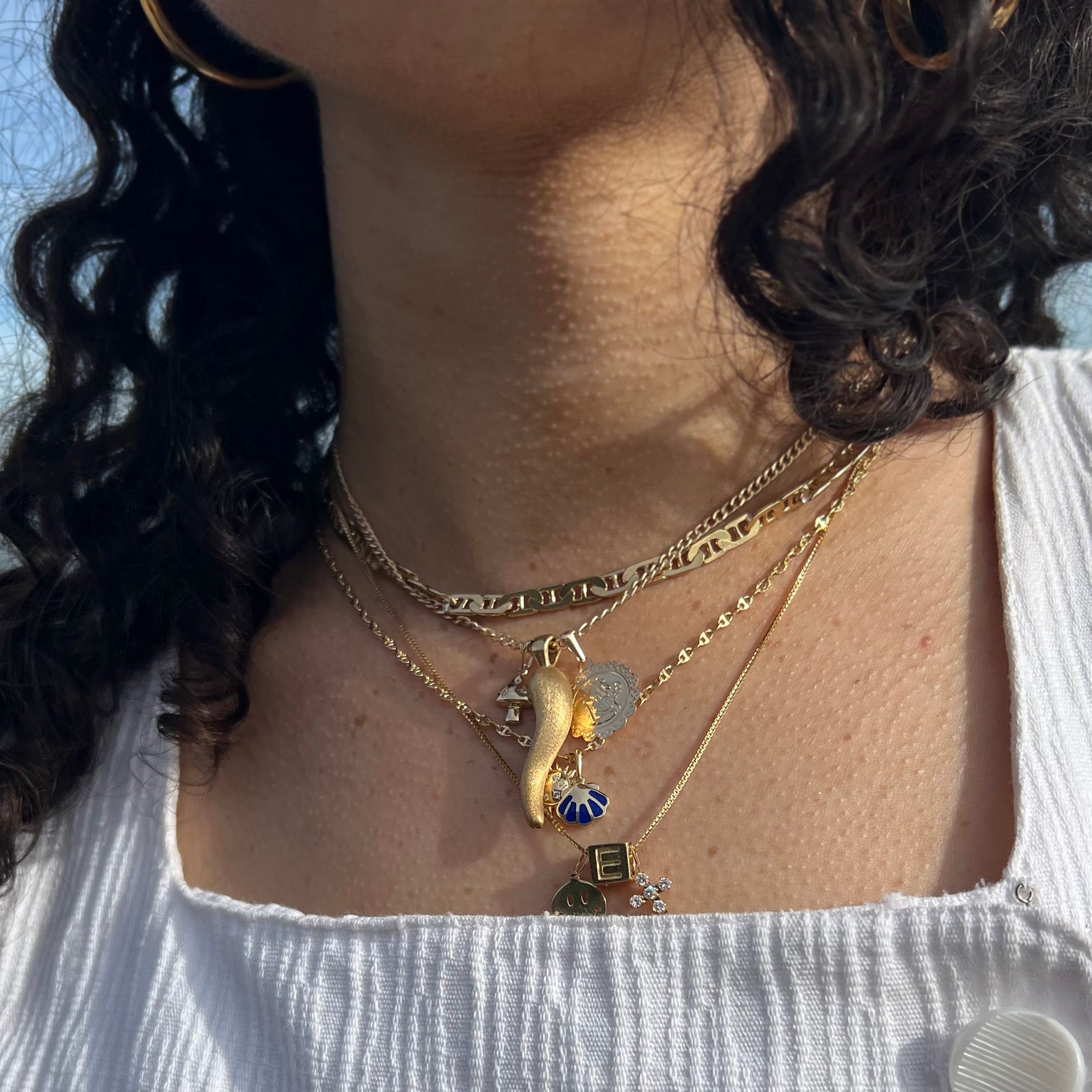 9ct Solid Gold Chains, Necklaces + Charms