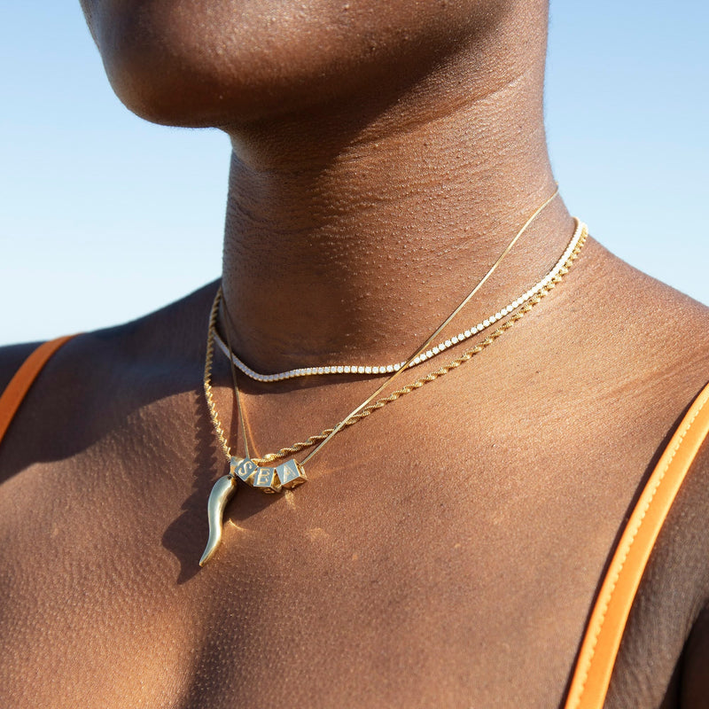 9ct Solid Gold Letter Block Charms