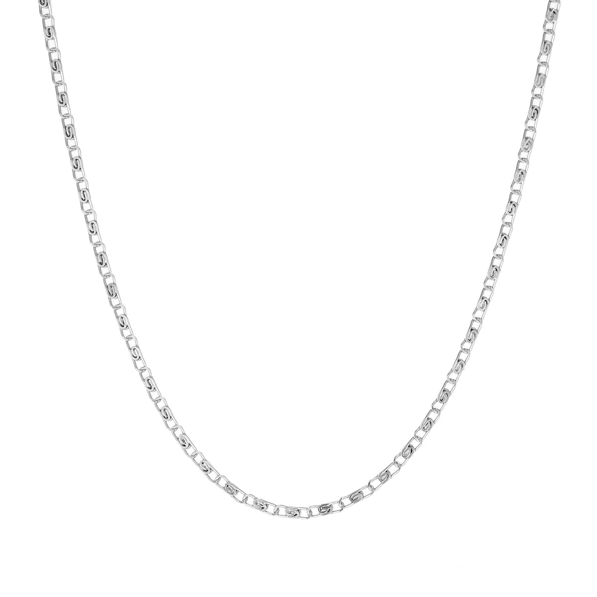 Sterling Silver Fine Swirl Chain