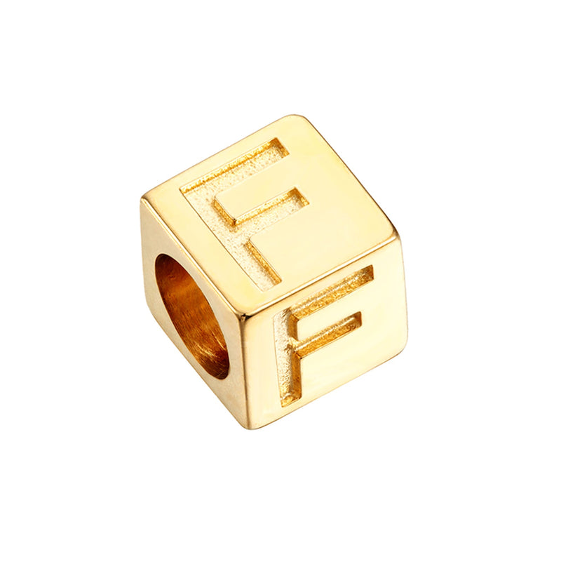 9ct Solid Gold Letter Block Charms