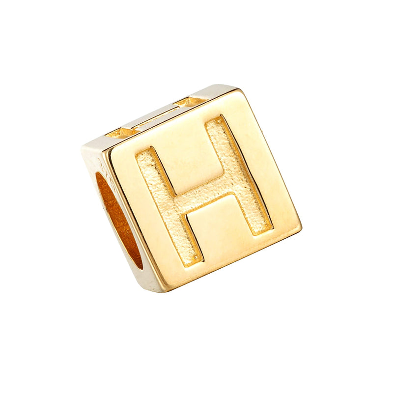 9ct Solid Gold Letter Block Charms
