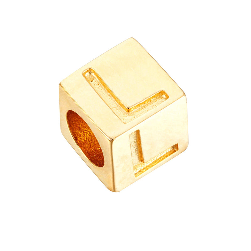 9ct Solid Gold Letter Block Charms
