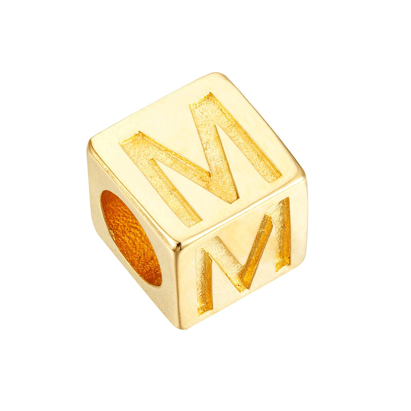 9ct Solid Gold Letter Block Charms