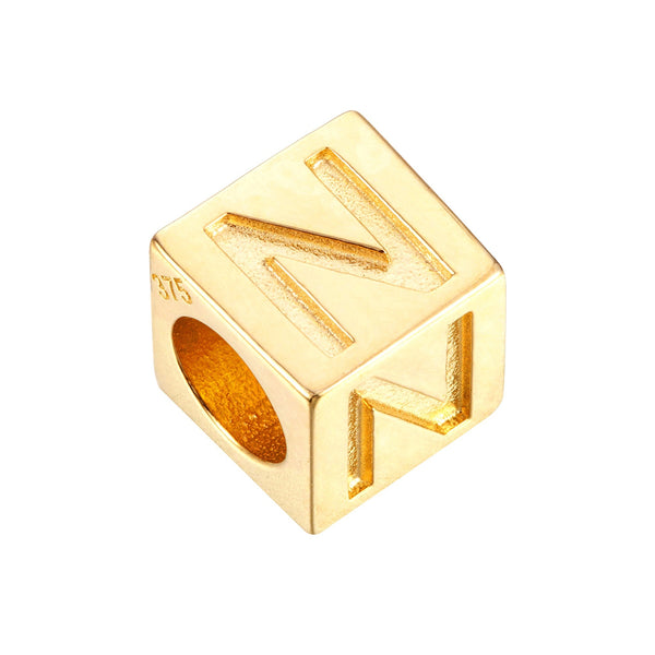 9ct Solid Gold Letter Block Charms