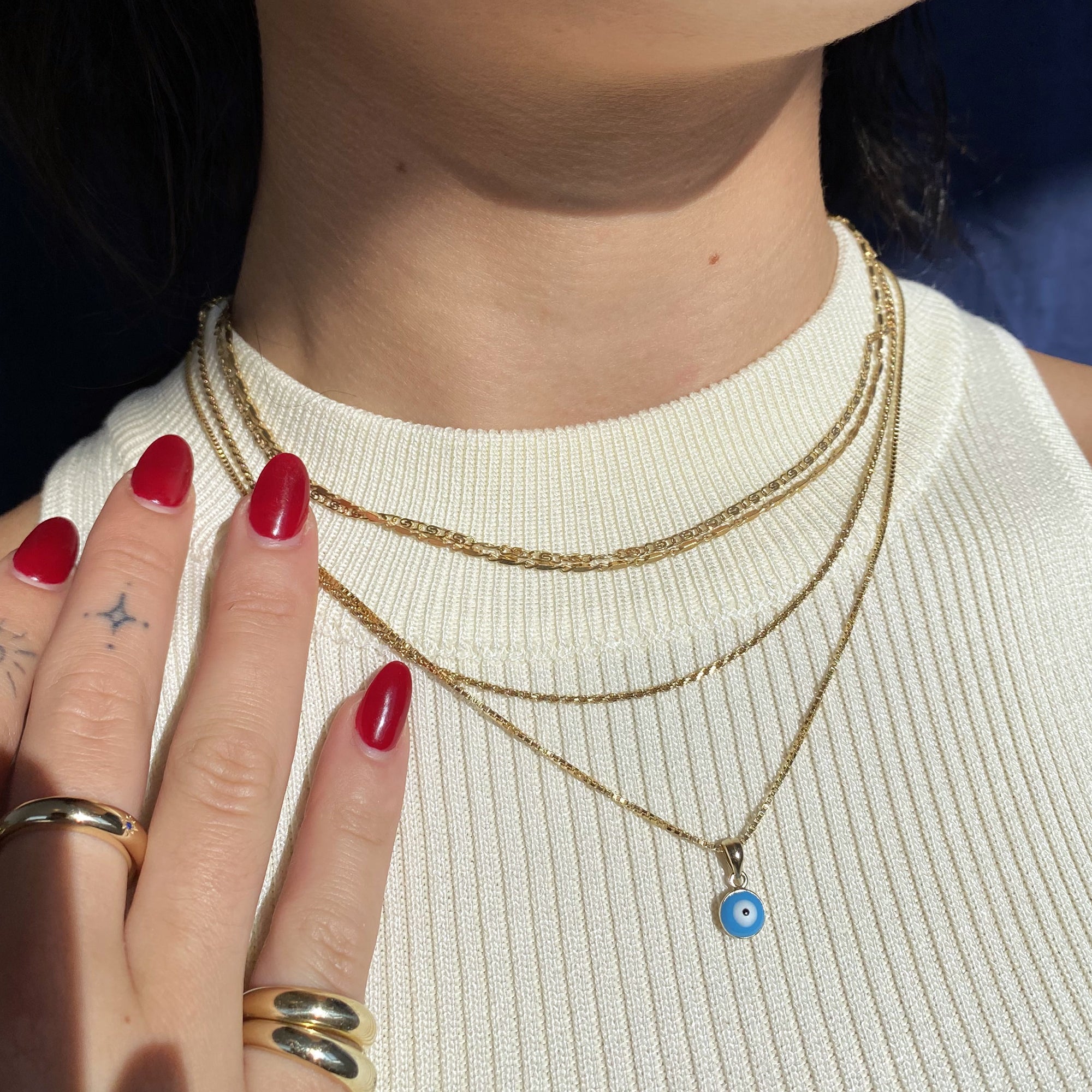 18ct Gold Vermeil Fine Swirl Chain